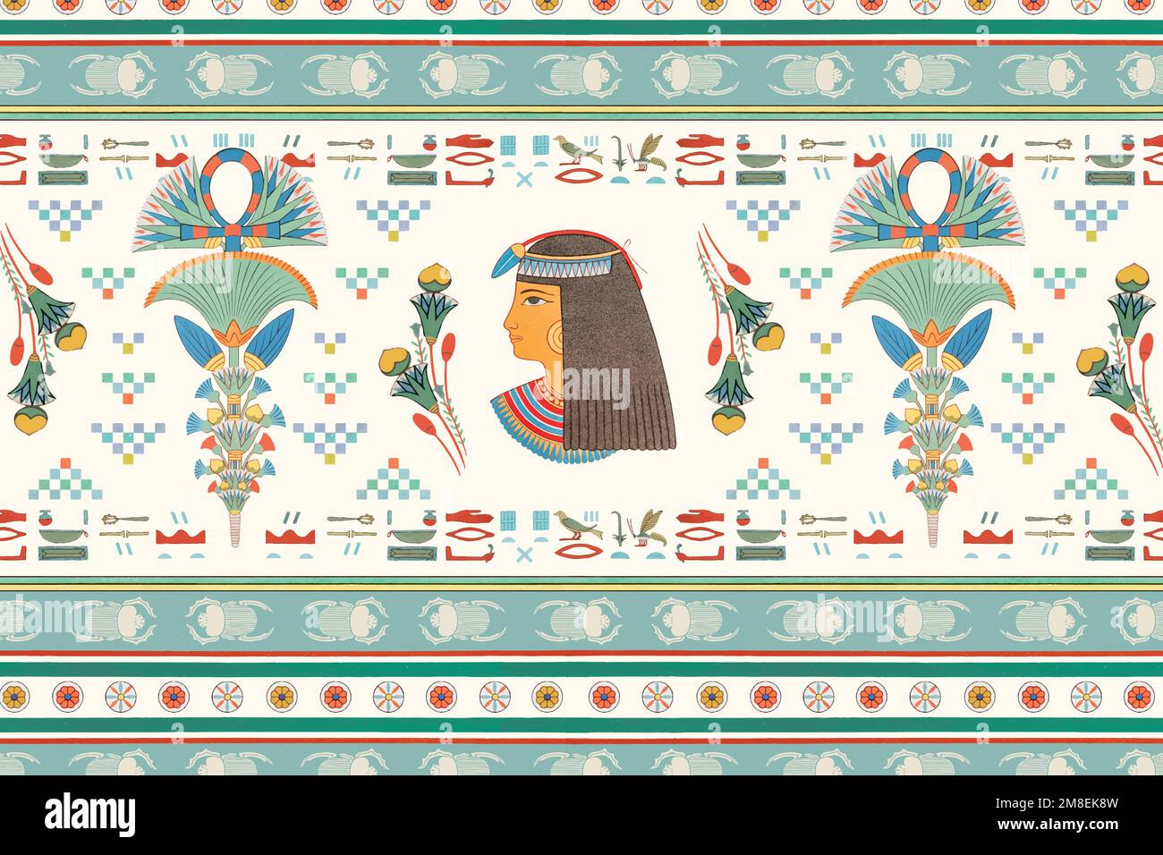 Vector Egyptian ornamental seamless pattern background Stock Vector ...