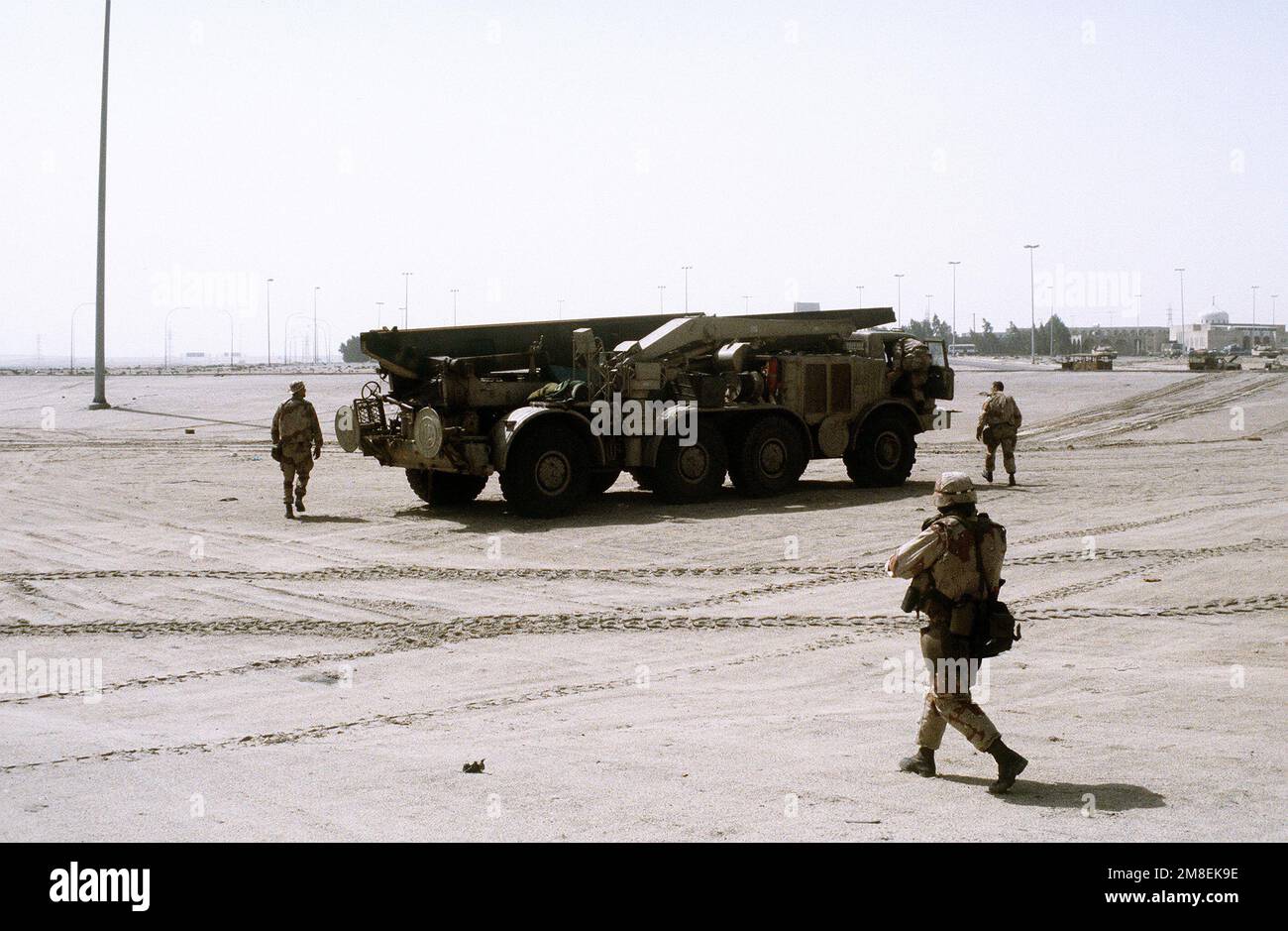 A right rear view of an Iraqi FROG-7 Free Rocket Over Ground (FROG ...