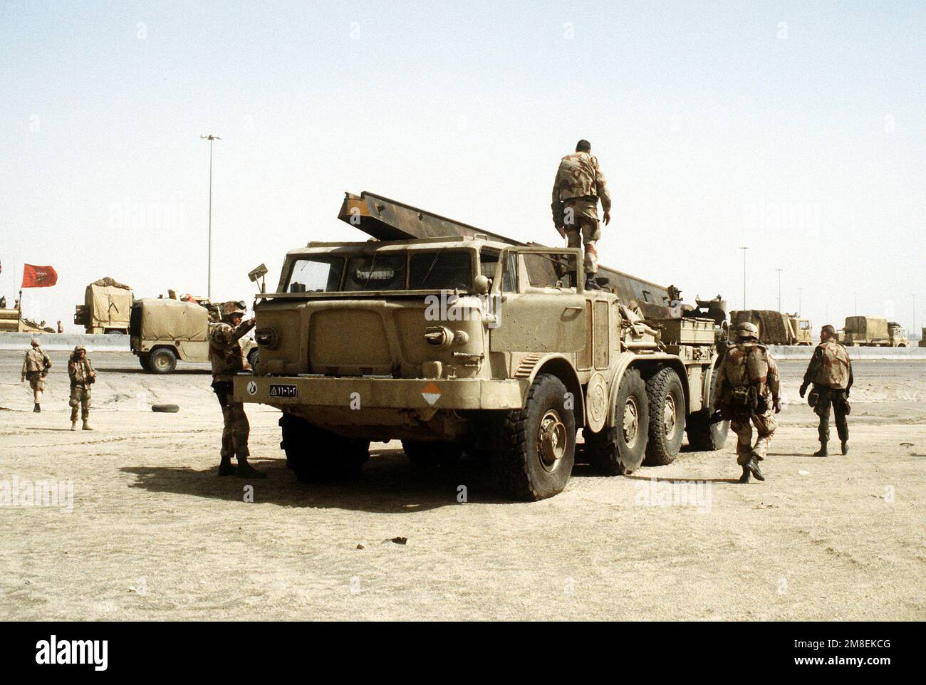 A right front view of an Iraqi FROG-7 Free Rocket Over Ground (FROG ...