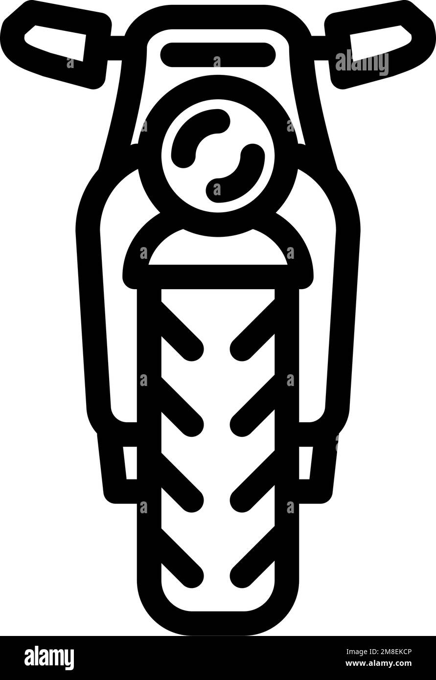 motorcycle transport vehicle line icon vector illustration Stock Vector ...