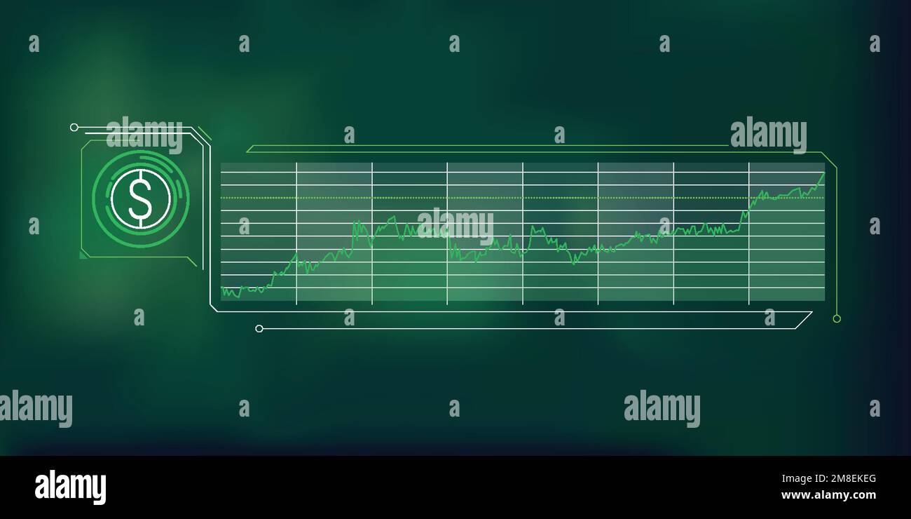 Clear and concise infographics about rising dollar price Stock Vector ...