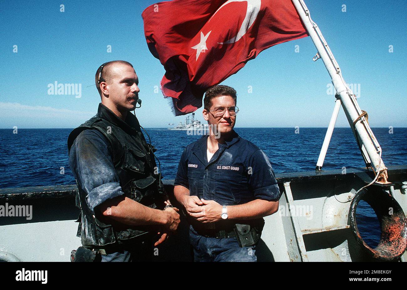 Machinist's Mate 2nd Class Stanley K. Jordan, left, and GUNNER's Mate ...