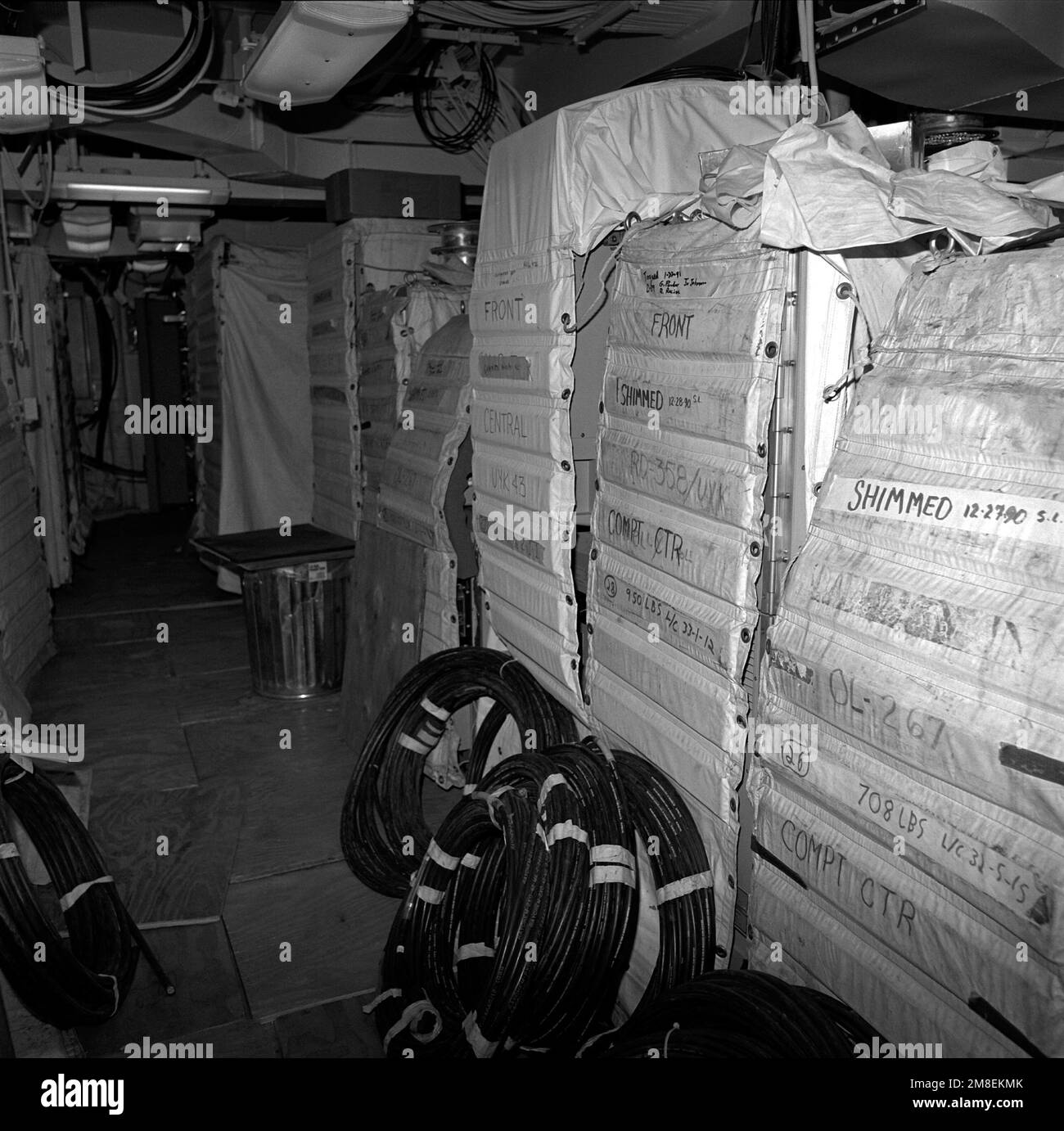 Computer central aboard the guided missile cruiser SHILOH (CG-67) at 70 ...