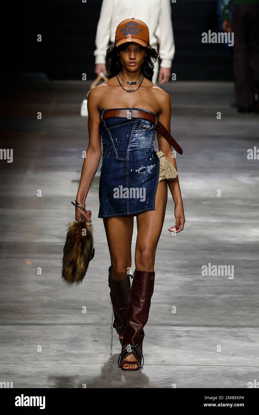 DSQUARED2 Fall/Winter 2023-24 Runway during Milan Fashion Week Menswear ...