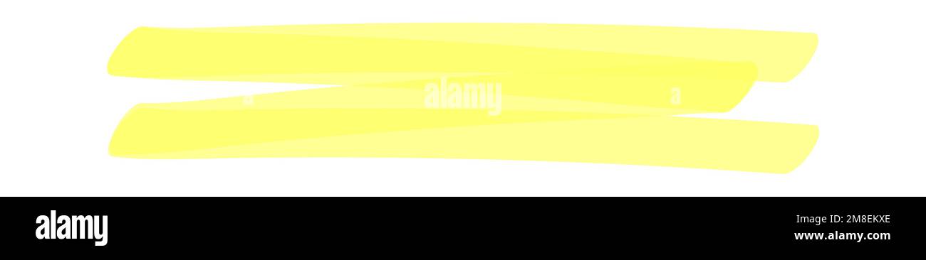 Marker highlighter elements. Hand drawn shape line Stock Vector Image ...