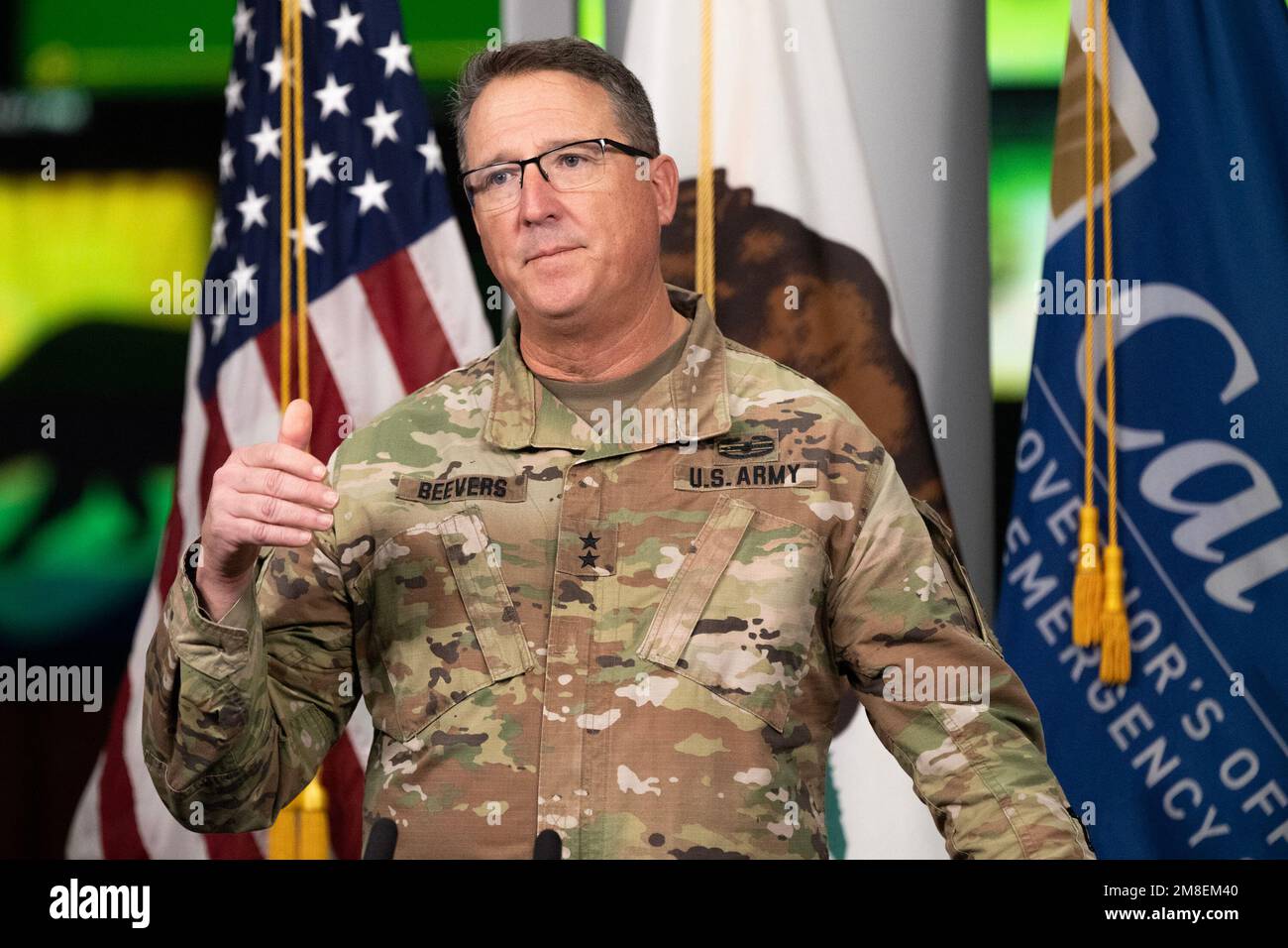 Rancho Cordova, CA, USA. 13th Jan, 2023. California National Guard Major General Matthew P ...