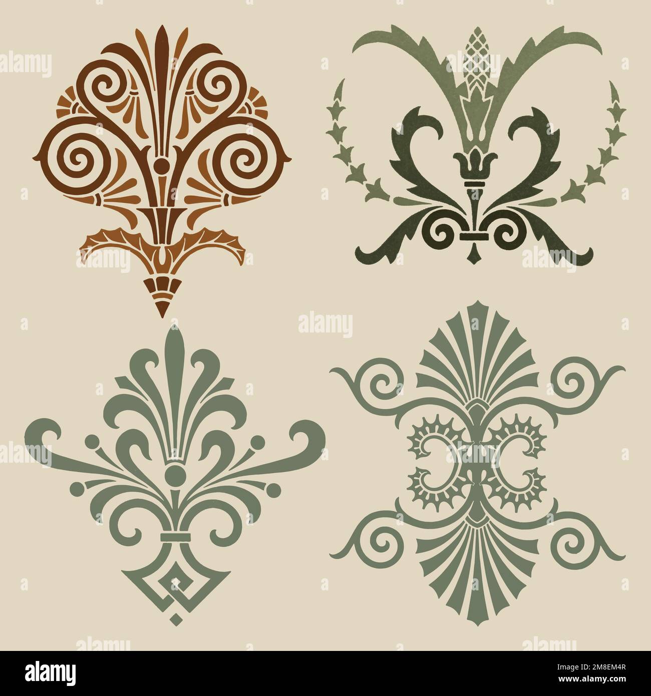 Greek ornamental element vector set Stock Vector Image & Art - Alamy