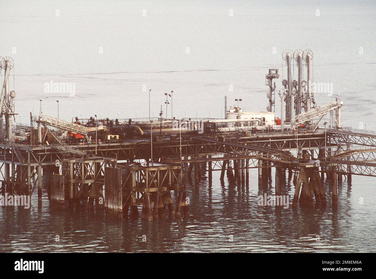 A view of the Khawr Al Amarya oil terminal, located south of the Iraqi ...