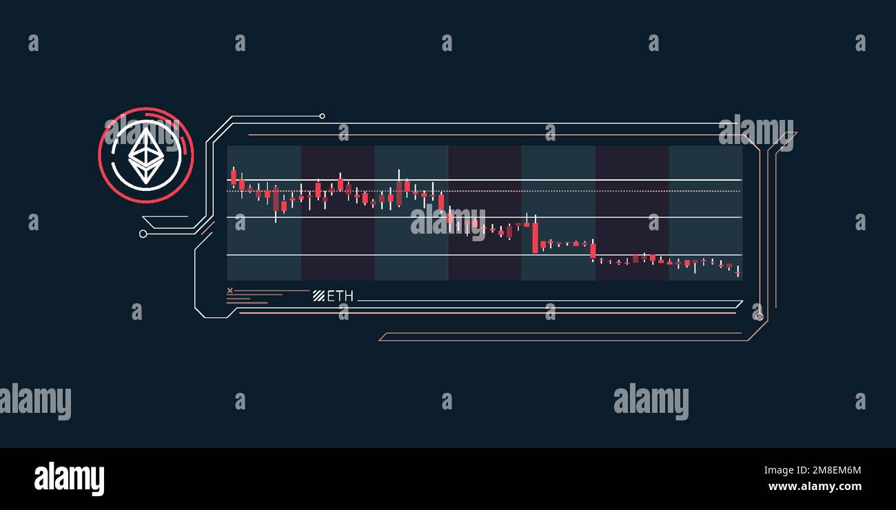 Falling value chart Stock Vector Images - Alamy