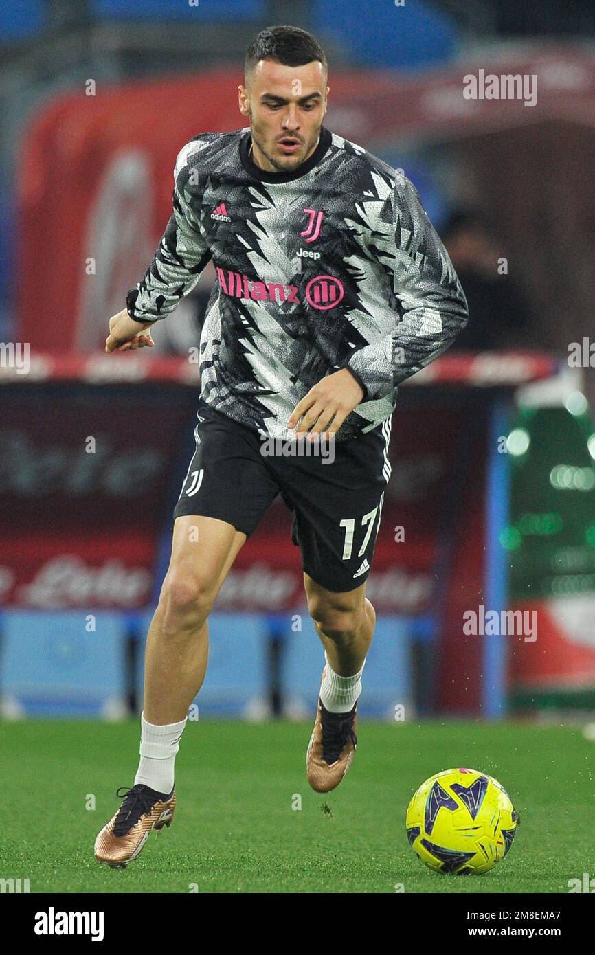Napoli, Italy. 13th Jan, 2023. Filip Kosti? player of Juventus, during ...