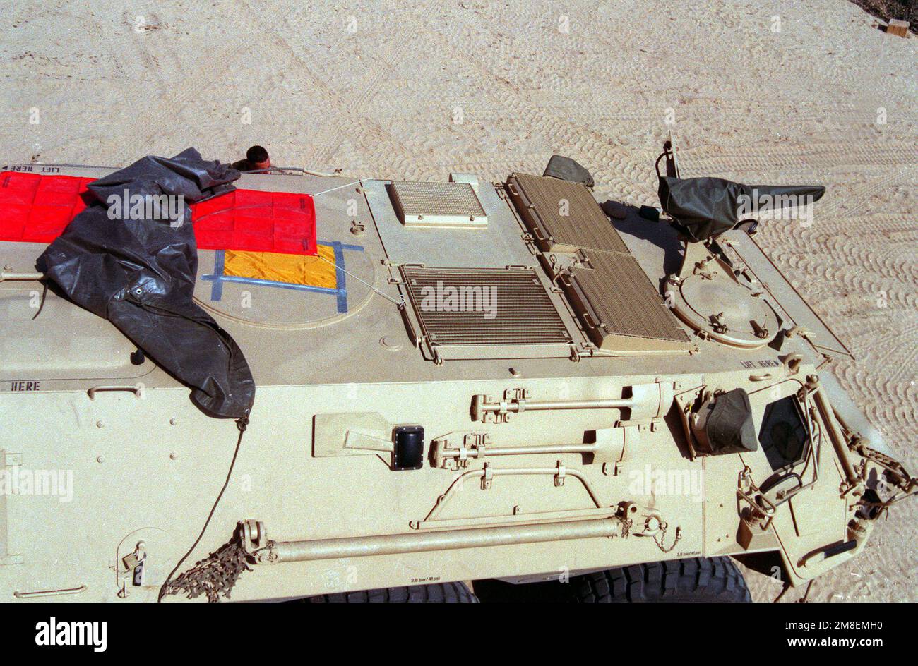 A partial right side view of an M-93 Fox nuclear-biological-chemical ...