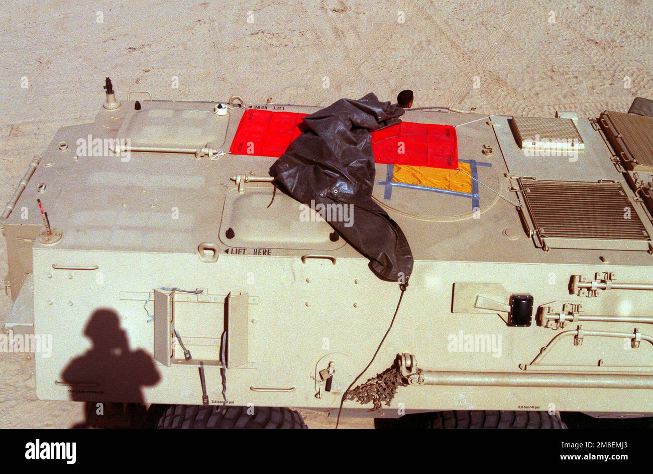 A partial right side view of an M-93 Fox nuclear-biological-chemical ...