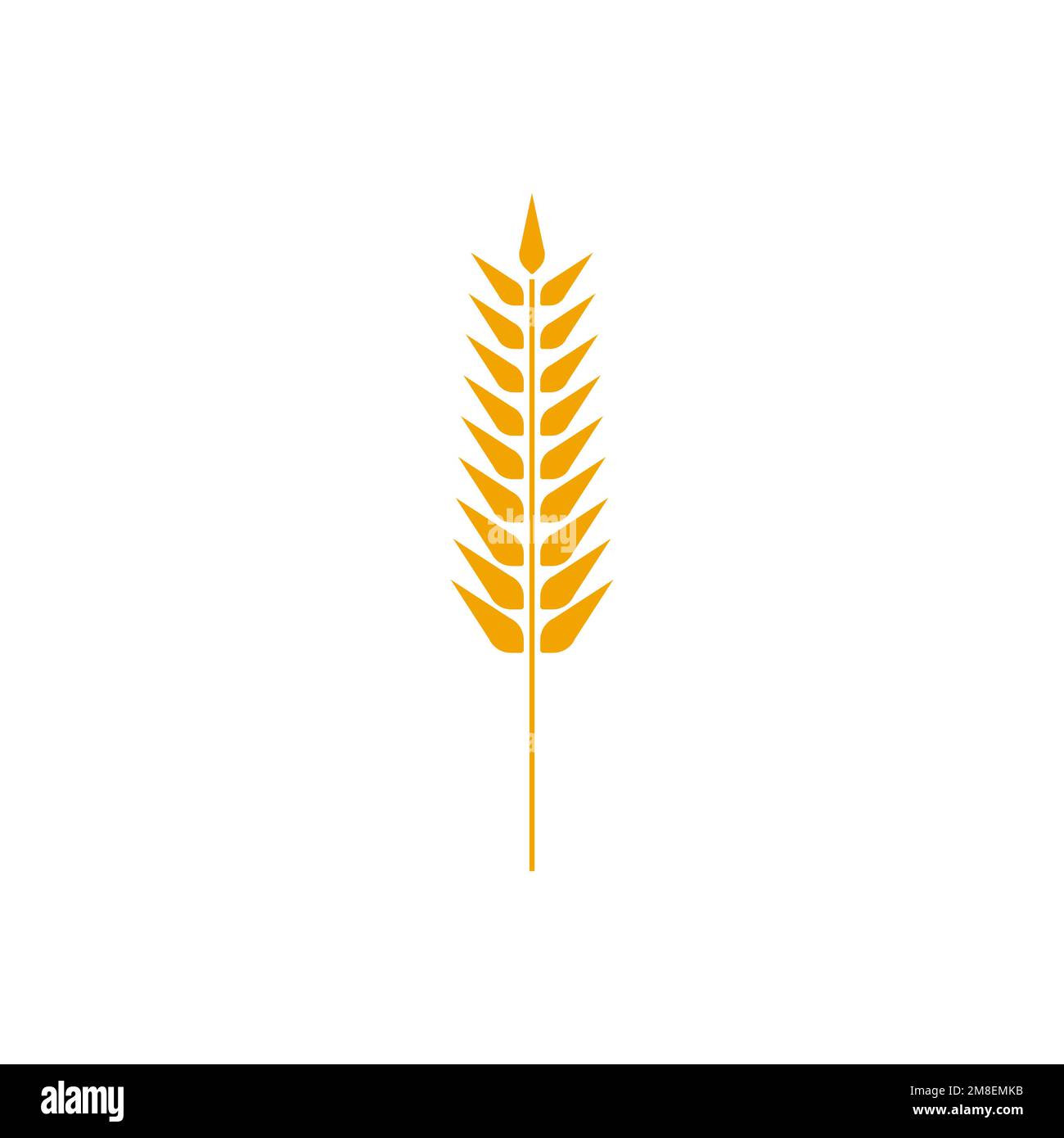 Wheat wreaths logo. Wheat ear icon. Vector agriculture ears symbol ...
