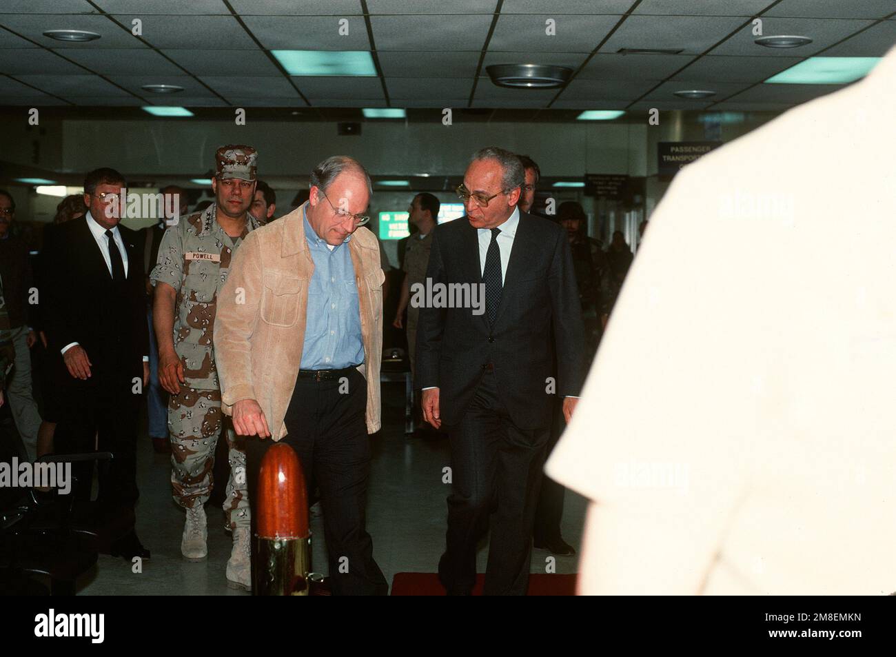 Secretary of Defense Richard Cheney and GEN. Colin Powell, chairman of ...