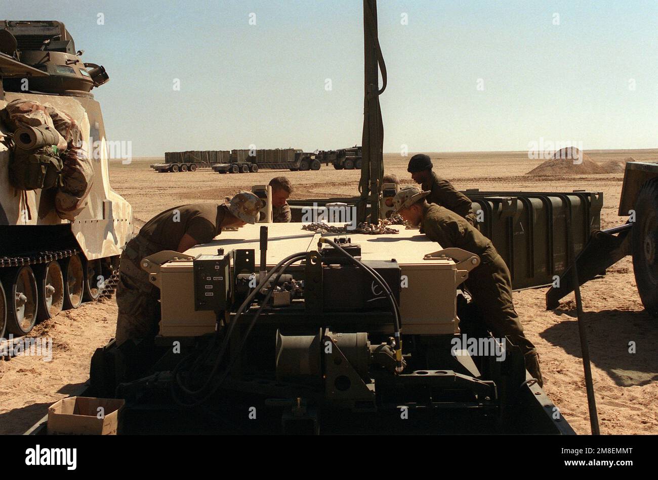 Four Marines assigned to Task Force Breach Alpha prepare to attach ...