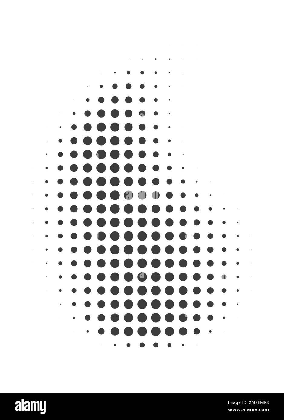 Halftone gradient shapes. Dots comic effect. Vector illustration Stock ...
