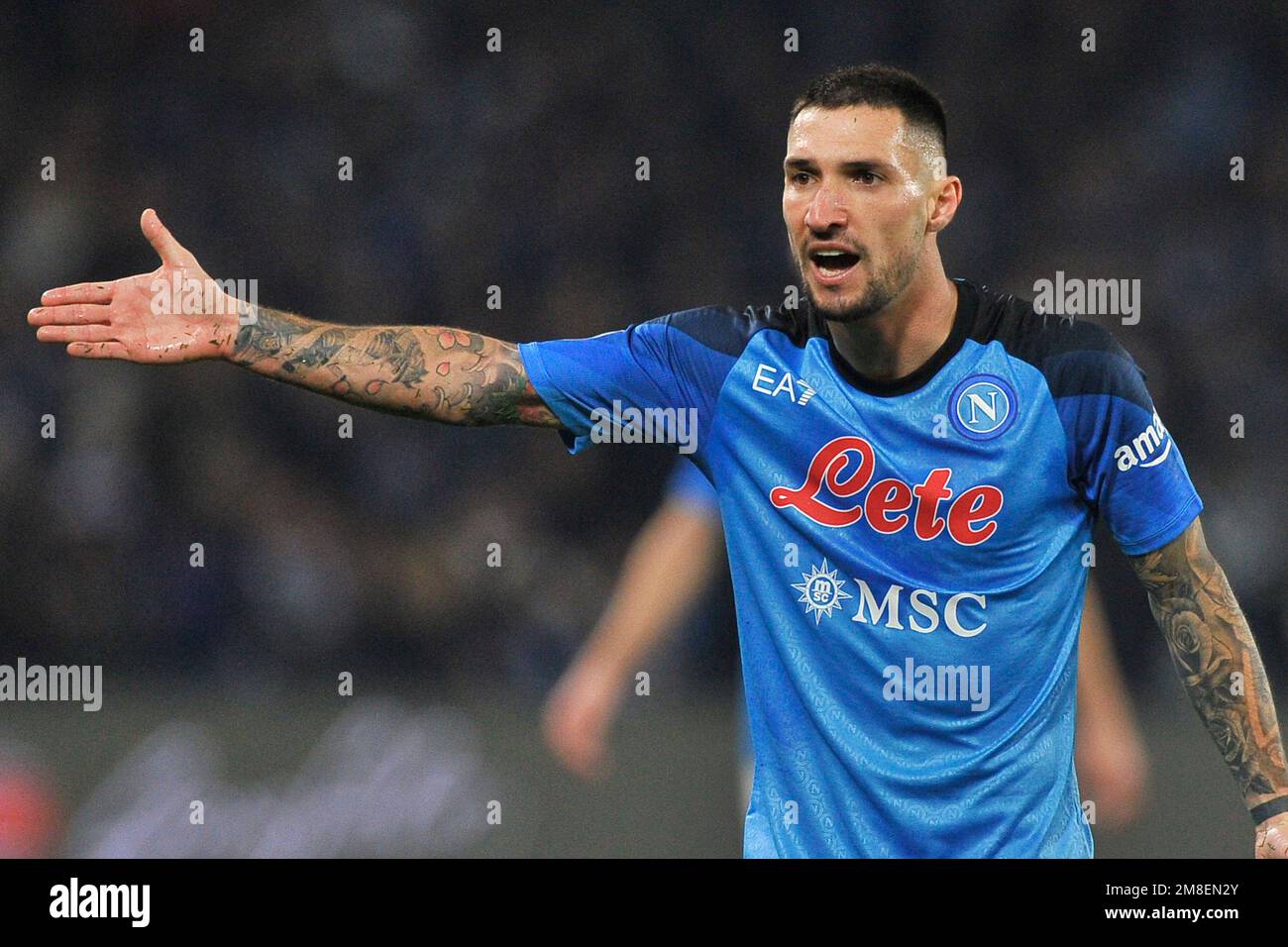 Naples, Italy. 13th Jan, 2023. Matteo Politano player of Napoli, during ...