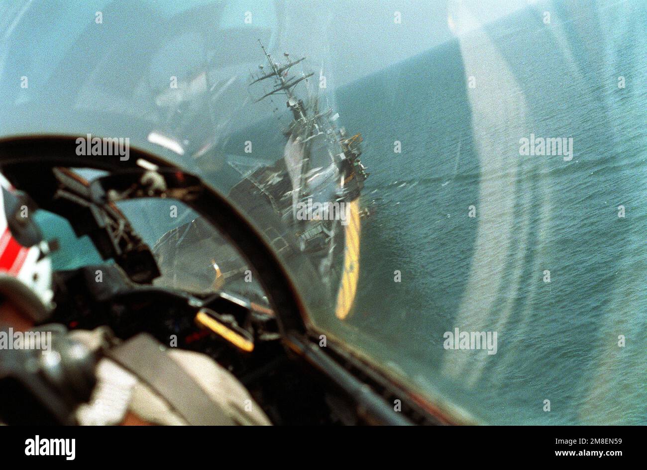 As seen from the aircraft's rear seat, a Fighter Squadron 41 (VF-41) F ...