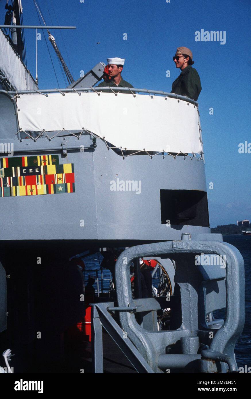 LCDR Darlene M. Iskra, commanding officer of the salvage ship USS ...