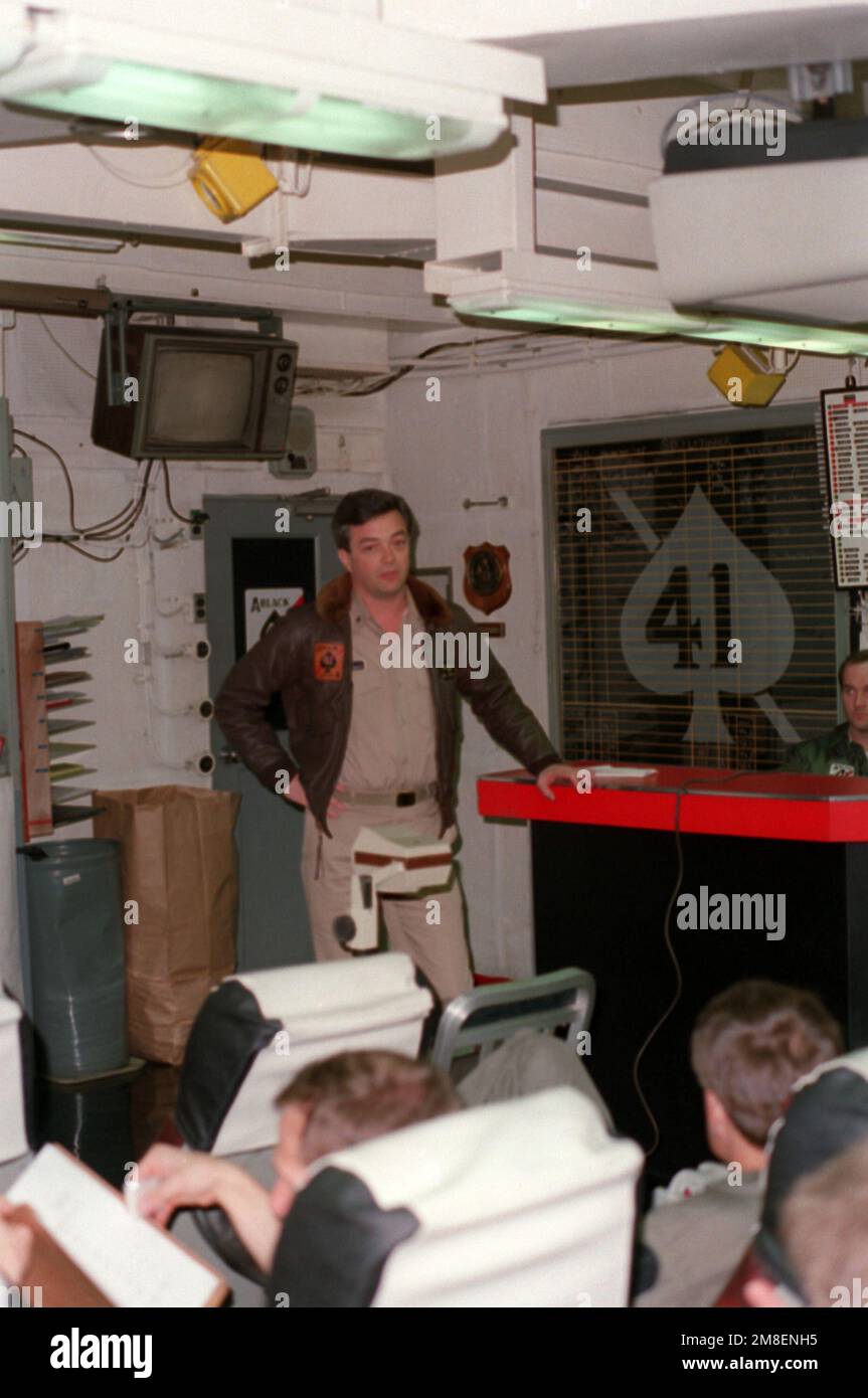 CMDR. Chris Wuethrich, commanding officer of Fighter Squadron 41 (VF-41 ...