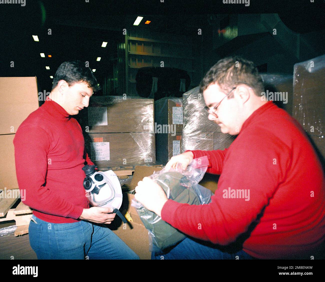 A crew member aboard the nuclear-powered aircraft carrier USS DWIGHT D ...