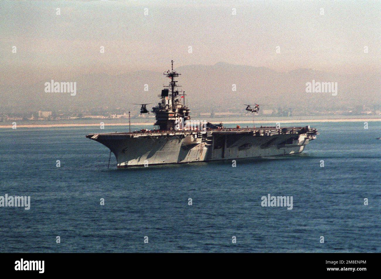 A US Navy (USN) CH-46D Sea Knights, with the Helicopter Combat Support ...