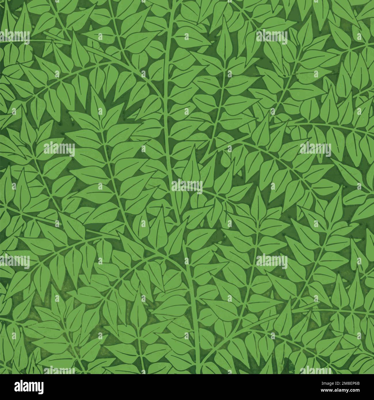 Vintage green laurel branches pattern vector Stock Vector Image & Art ...