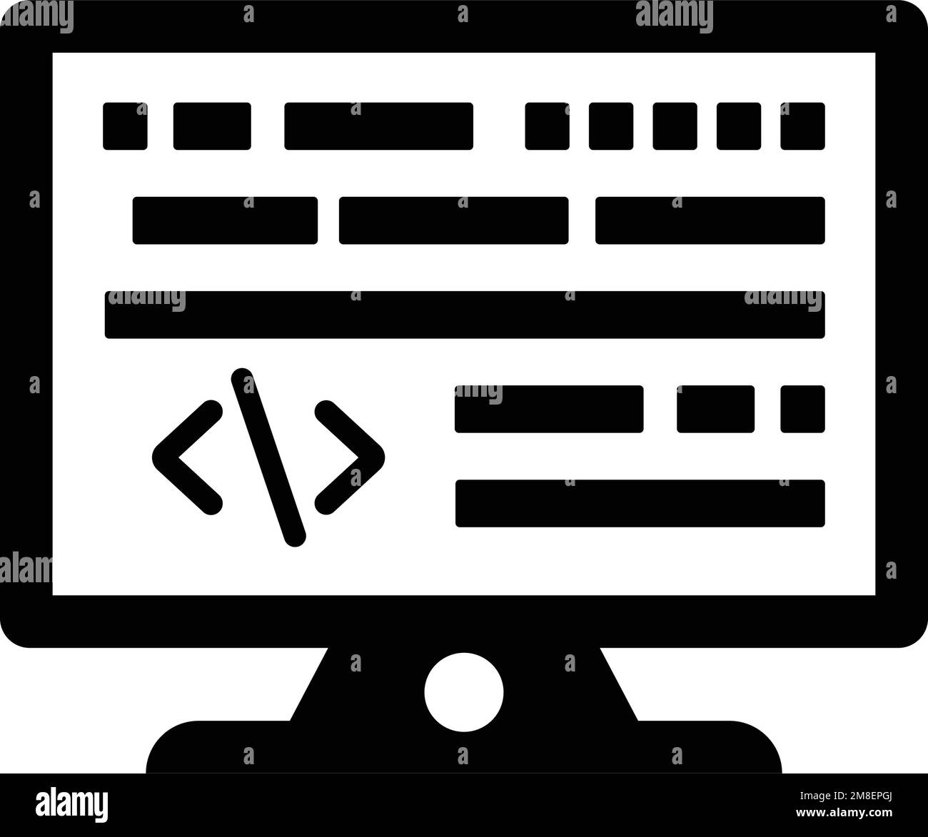 Source code vector vectors Cut Out Stock Images & Pictures - Alamy