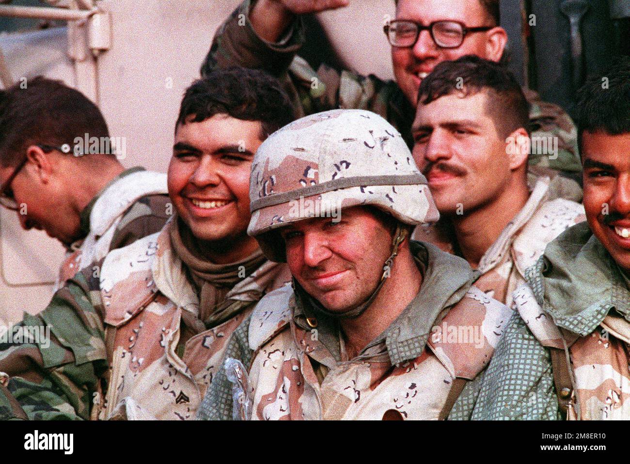 Marines of the 1ST Marine Division gather at Kuwait International ...