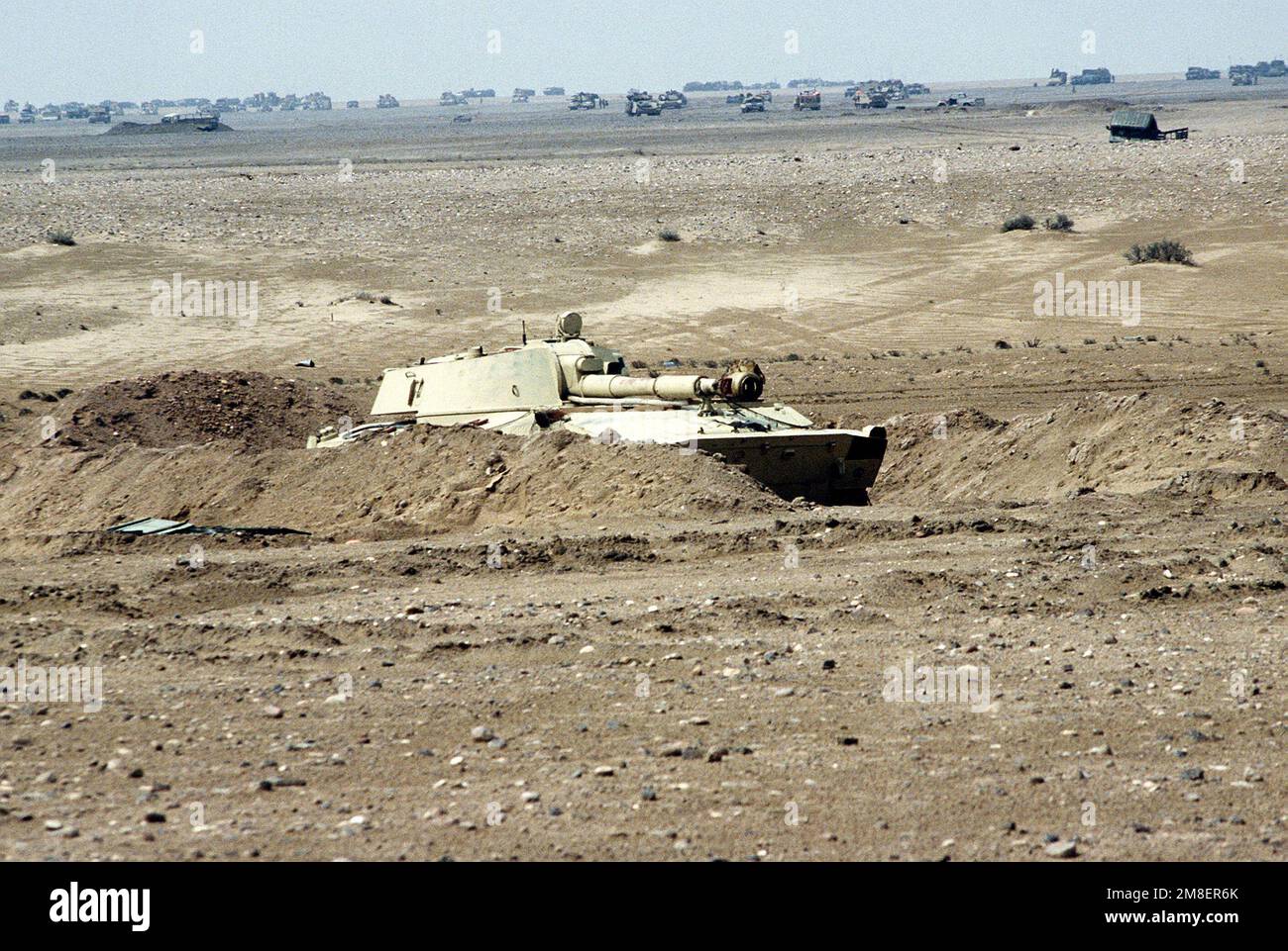 An M-1974 122mm self-propelled howitzer of the Iraqi Republican Guard ...