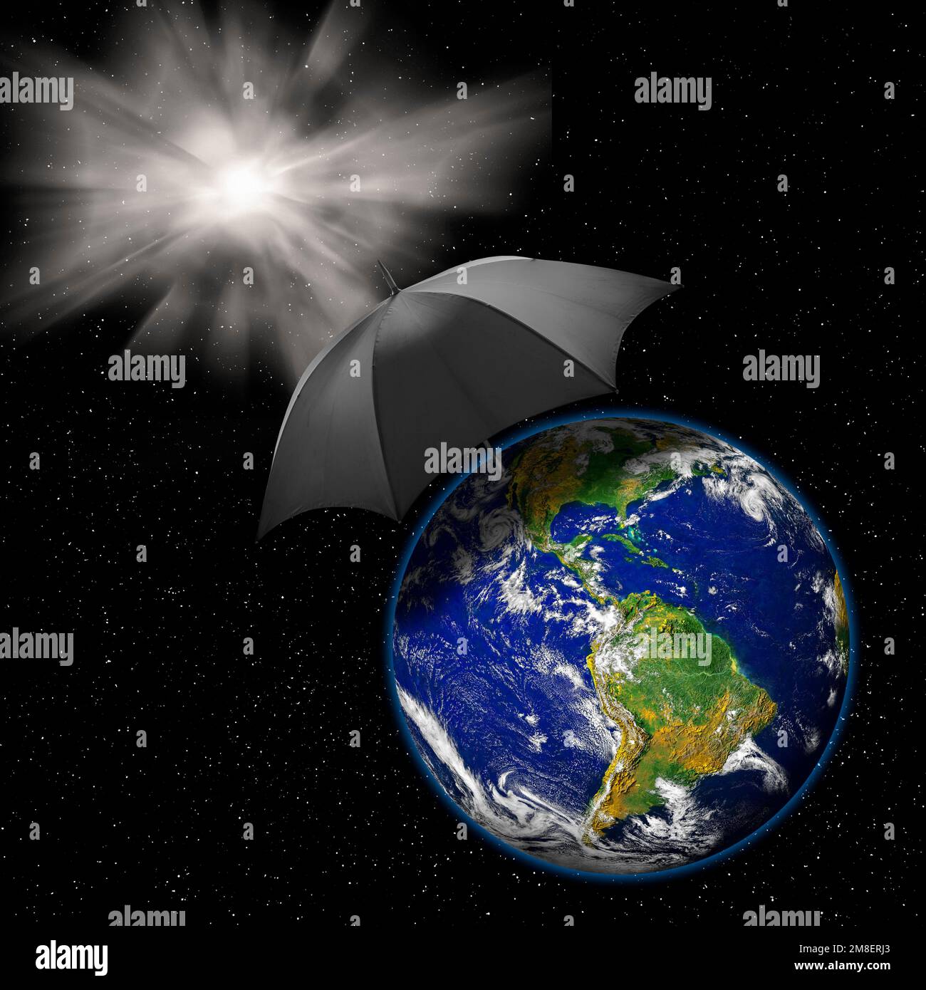 Geoengineering, conceptual illustration Stock Photo - Alamy