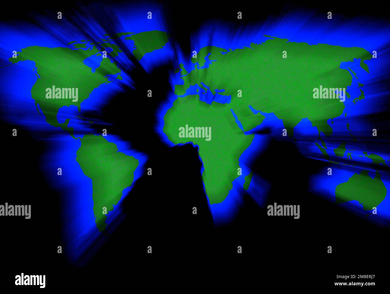 World map, abstract illustration Stock Photo - Alamy