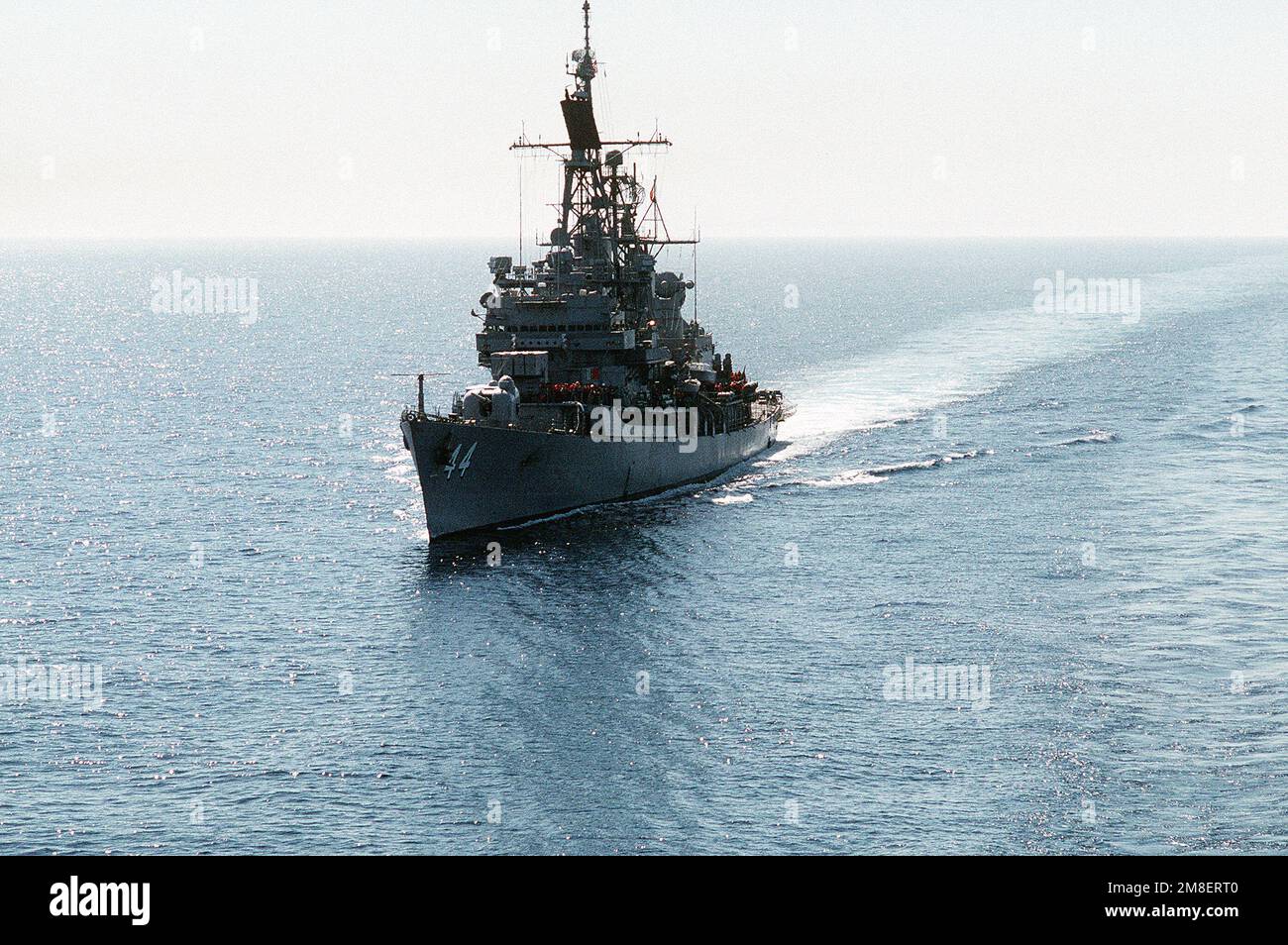 The guided missile destroyer USS WILLIAM V. PRATT (DDG-44) conducts a ...