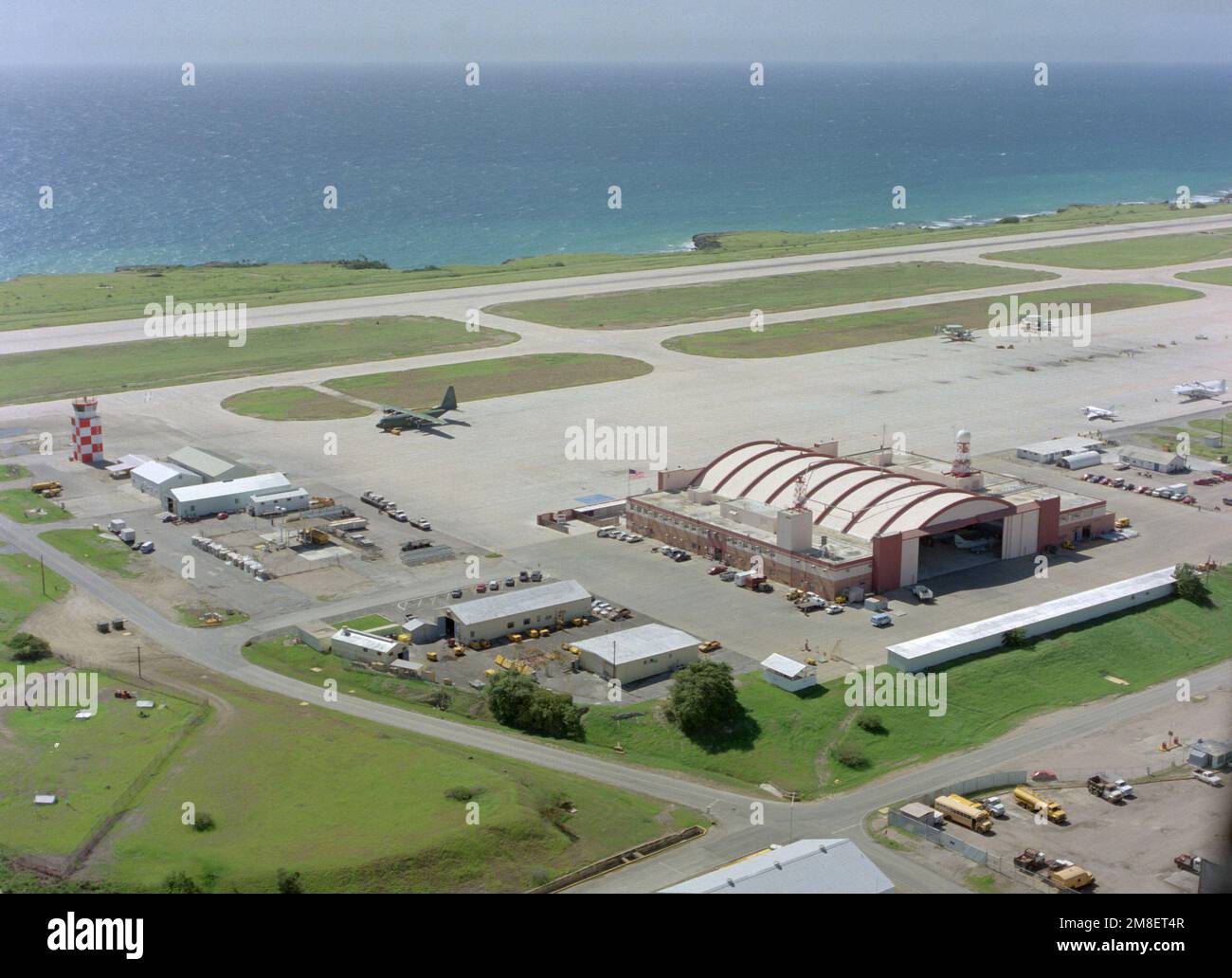 An aerial view of a portion of the air station. Exact Date Shot Unknown ...