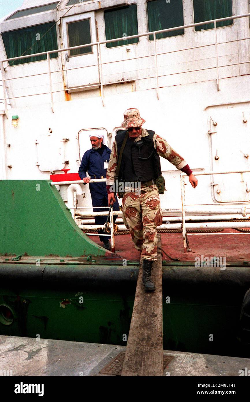 LT. CMDR. Dave Wright, lead repair officer of the repair ship USS JASON ...
