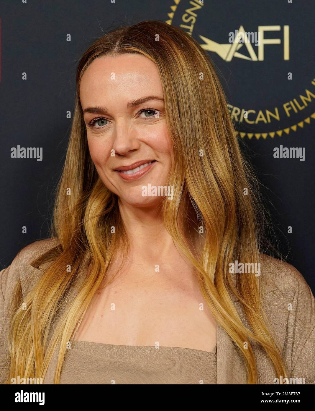 Actor Kerry Condon poses at the 2023 AFI Awards, Friday, Jan. 13, 2023 ...