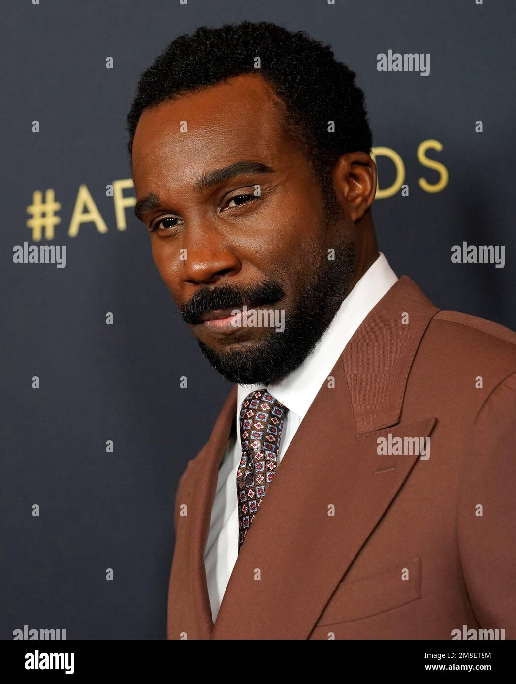 Actor Tramell Tillman poses at the 2023 AFI Awards, Friday, Jan. 13 ...