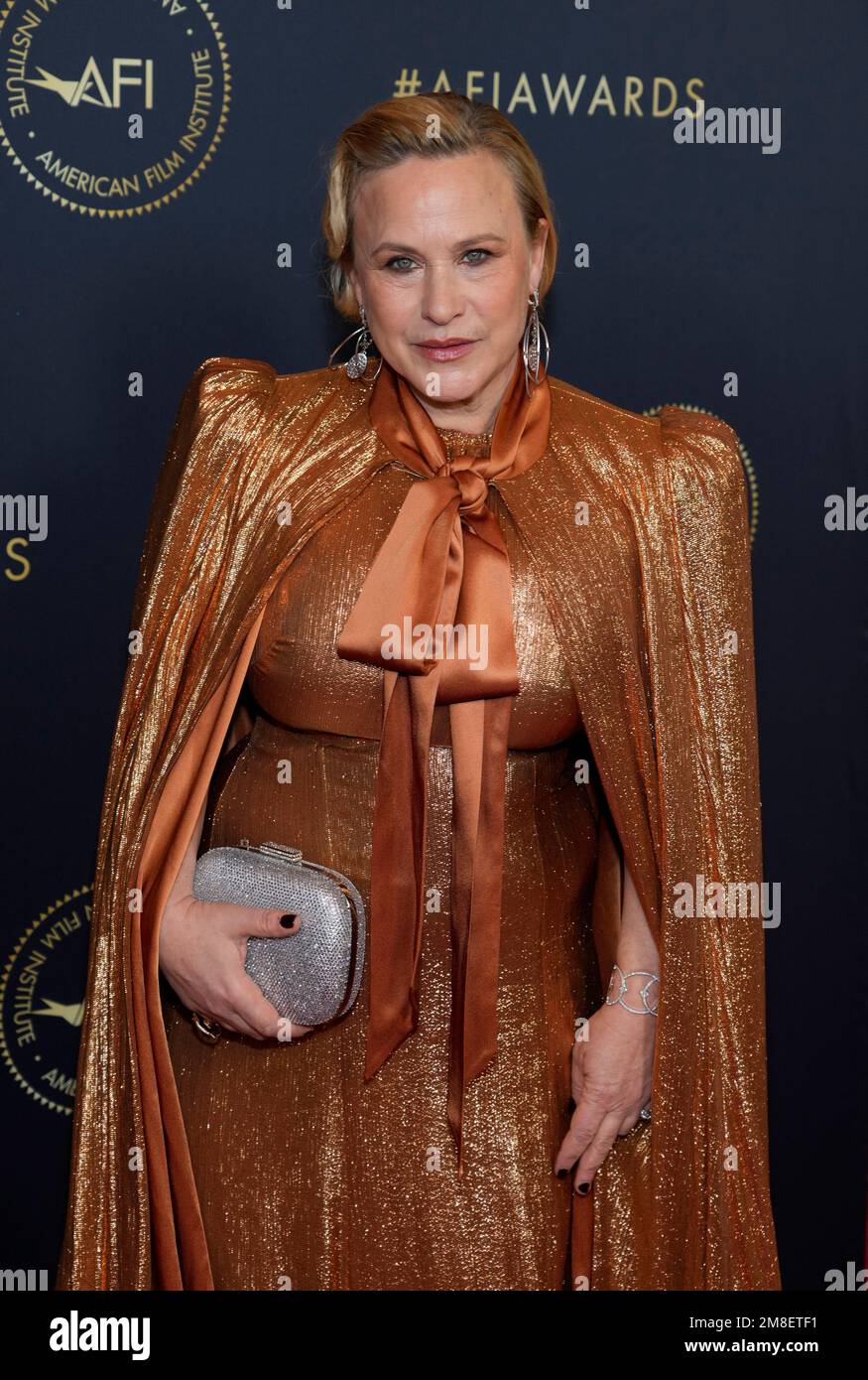 Patricia Arquette poses at the 2023 AFI Awards, Friday, Jan. 13, 2023 ...