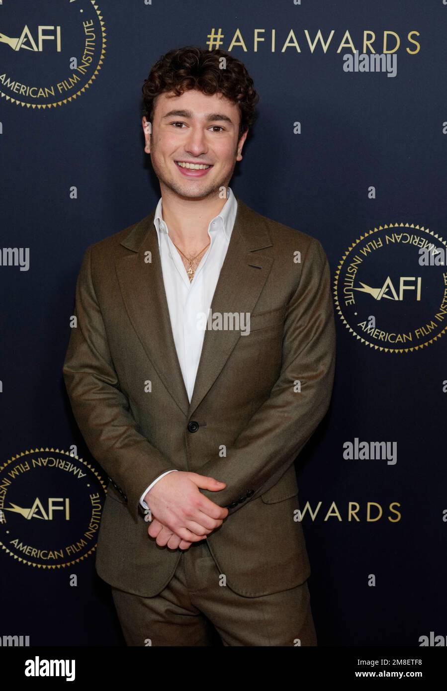 Gabriel LaBelle poses at the 2023 AFI Awards, Friday, Jan. 13, 2023, at ...