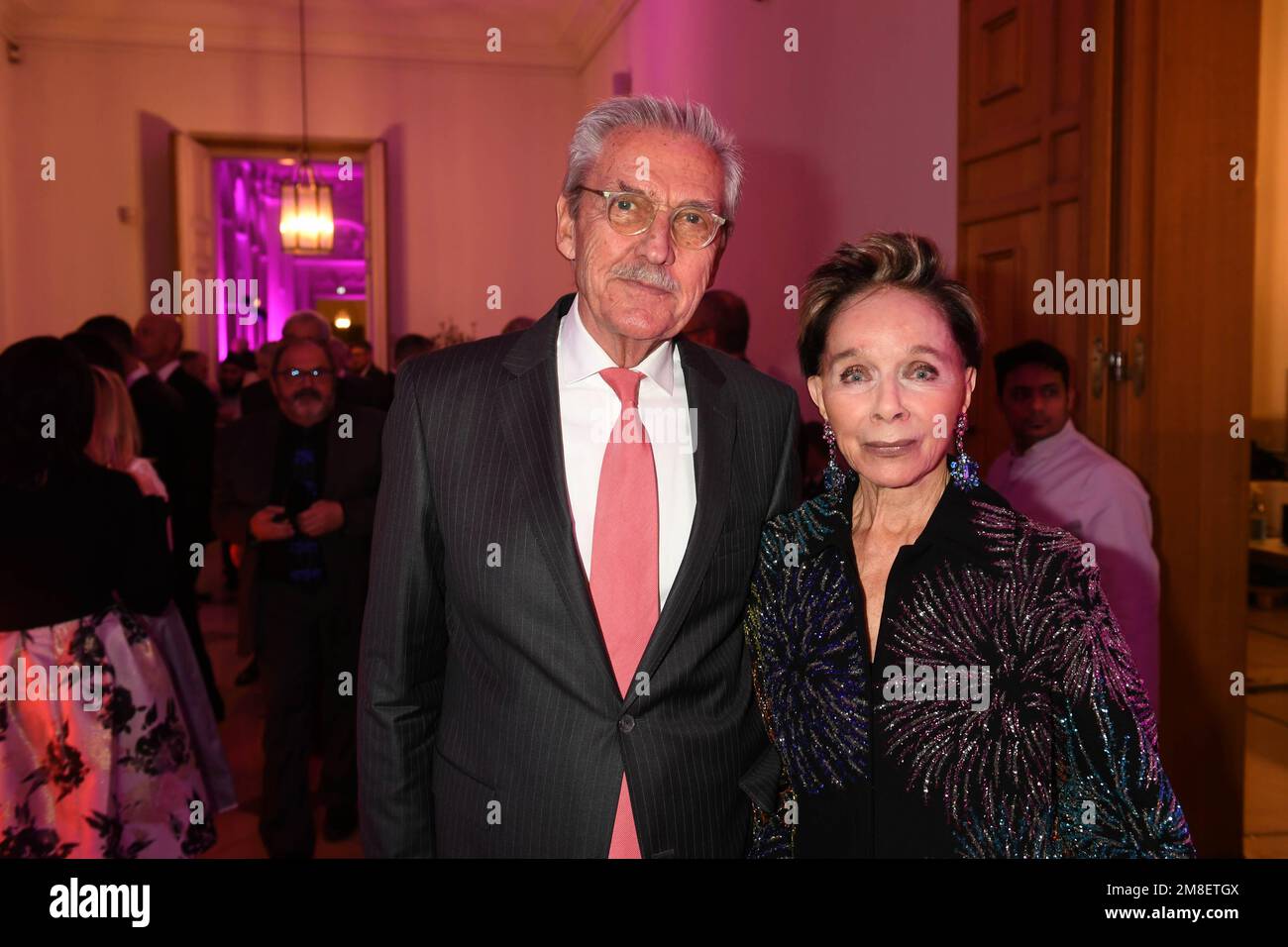 Munich, Germany. 13th Jan, 2023. Actress Monika Peitsch and her husband ...