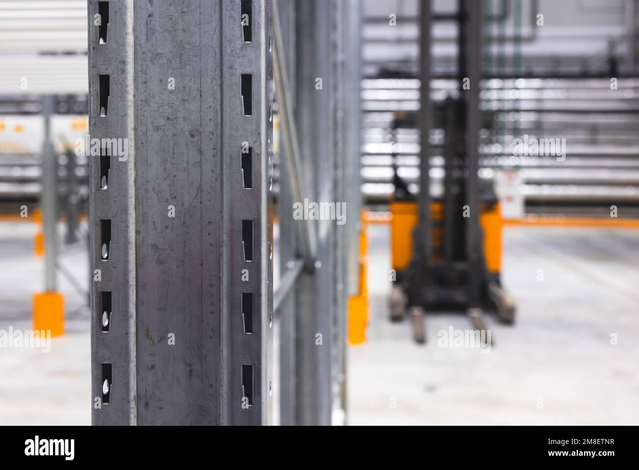 Modern large warehouse space interior, new and modern distribution ...