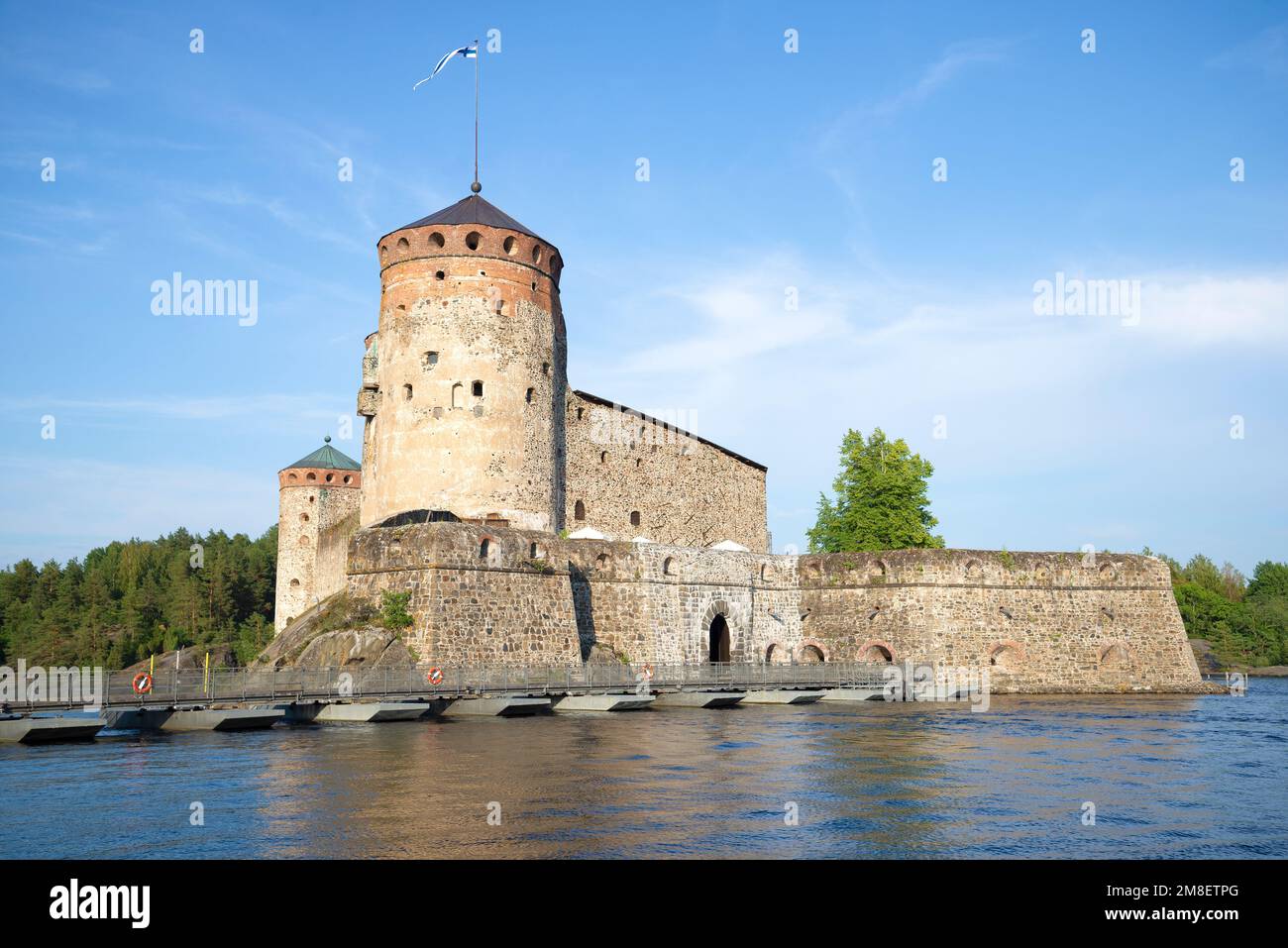 Olavinlinna castle on lake saimaa hi-res stock photography and images ...