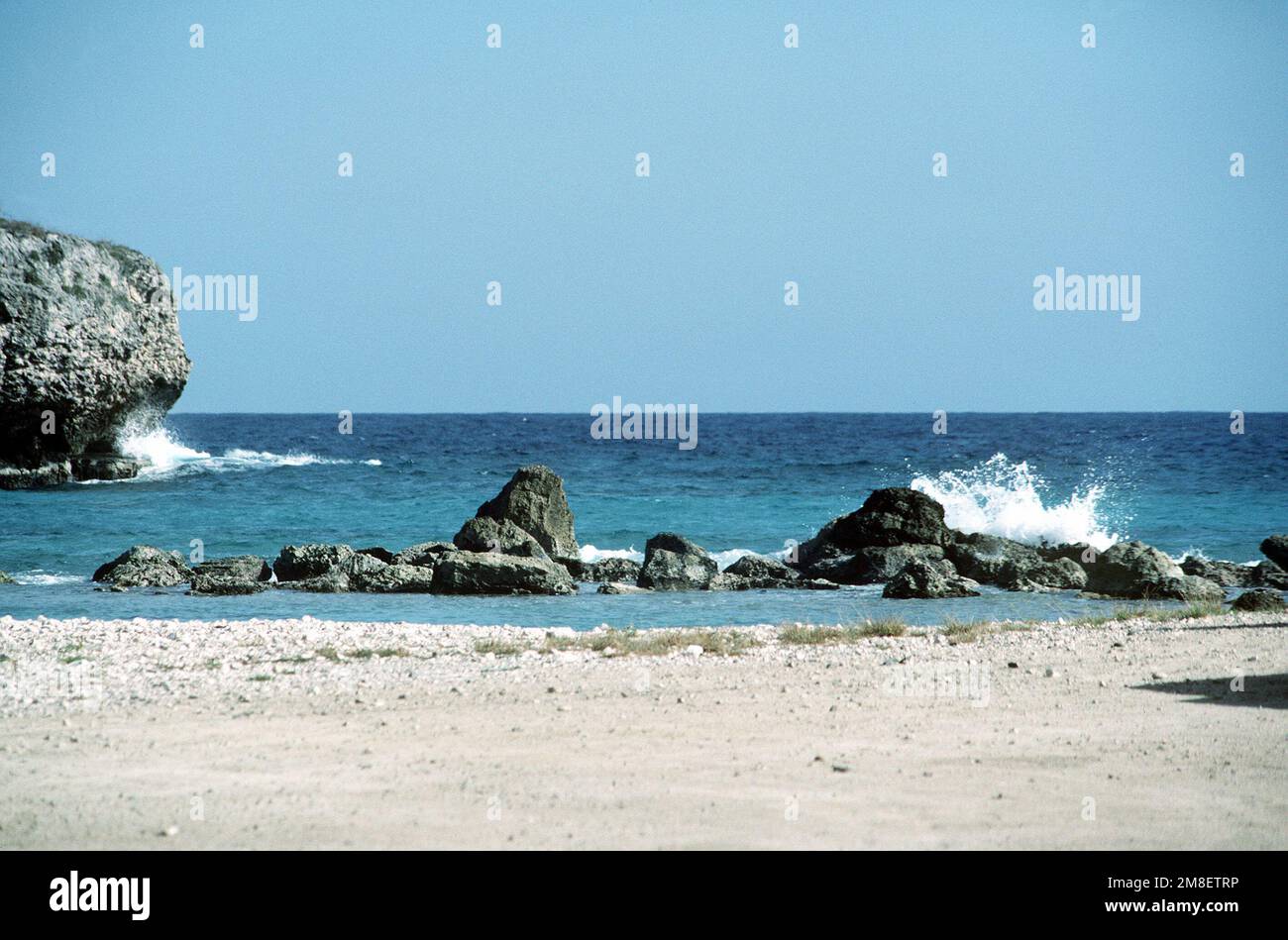 A view of one of the beaches aboard the naval station. Base: Naval ...