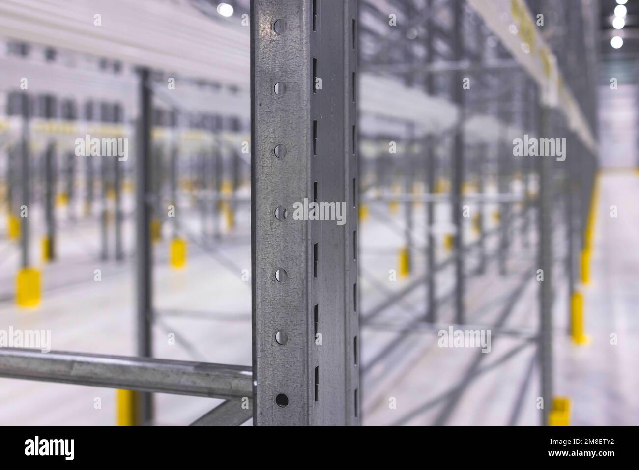 Modern large warehouse space interior, new and modern distribution ...