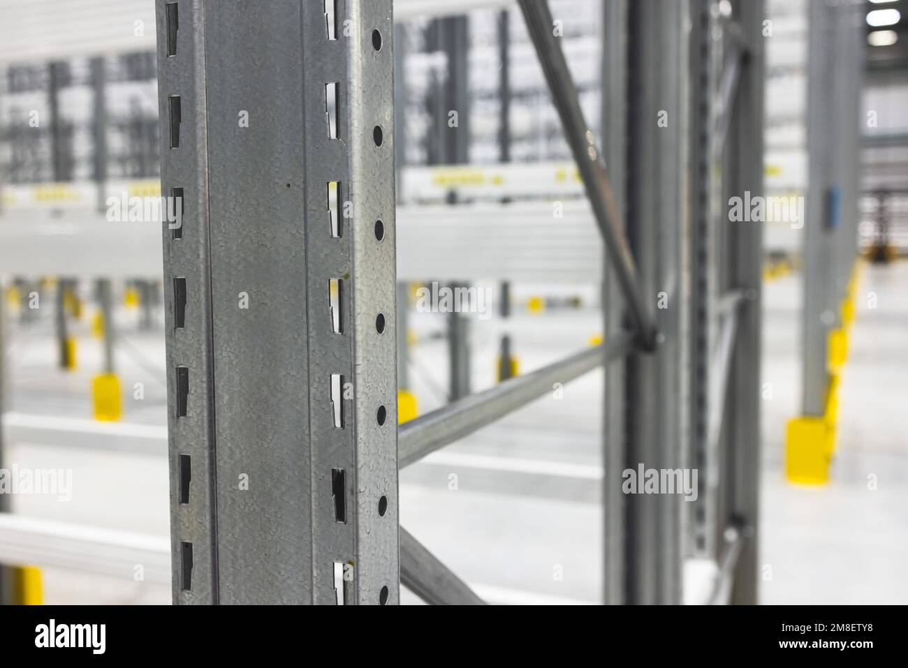 Modern large warehouse space interior, new and modern distribution ...