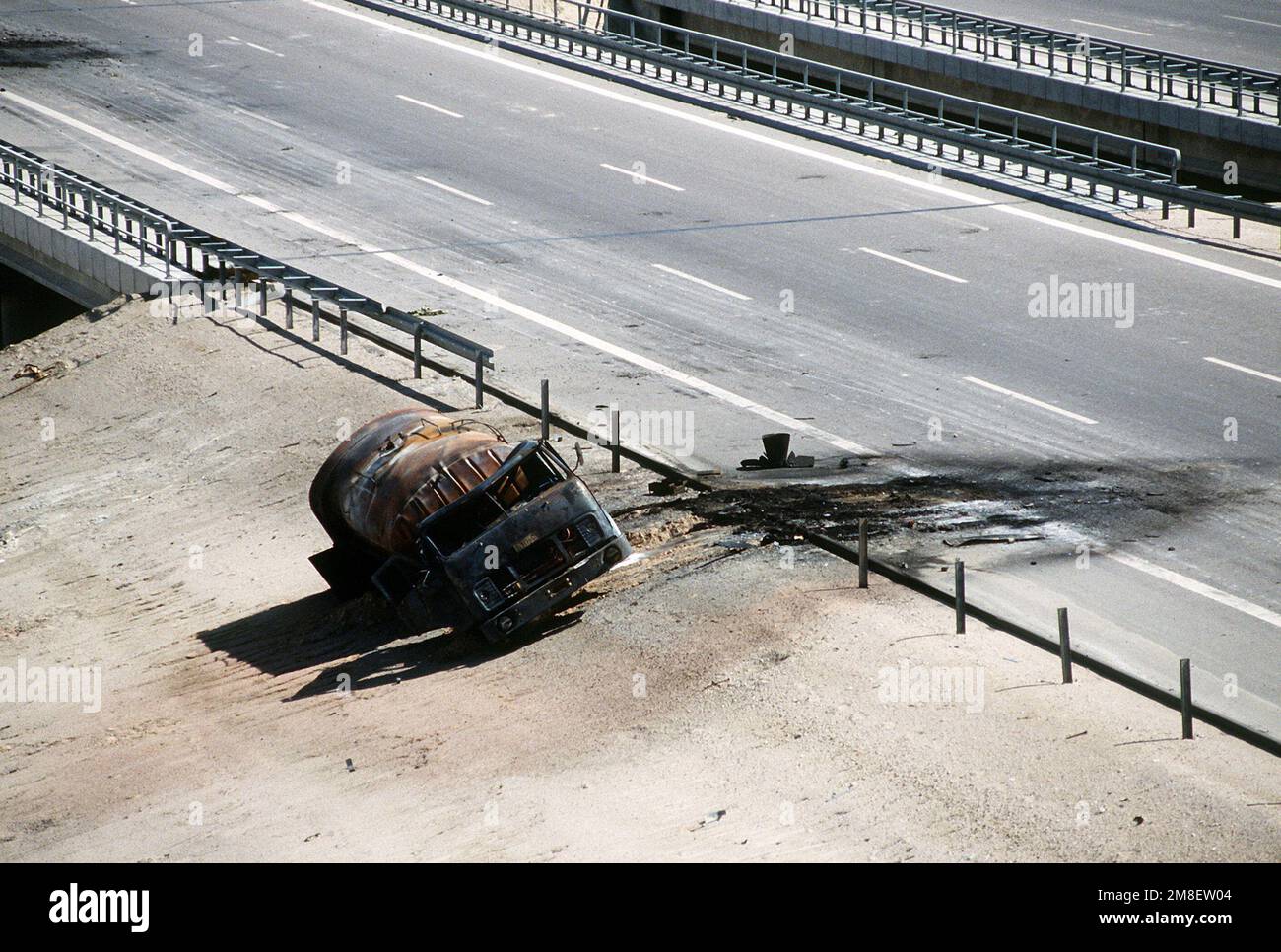 Desert storm highway fuel truck hi-res stock photography and images - Alamy