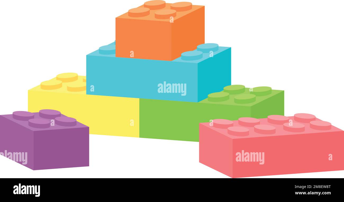 Plastic bricks bricks blocks Stock Vector Images - Alamy