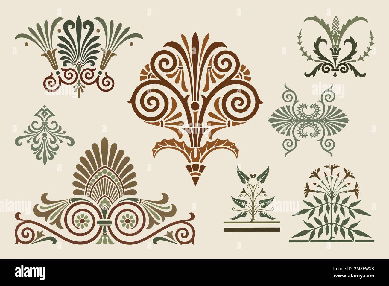 Greek ornamental element vector pack Stock Vector Image & Art - Alamy