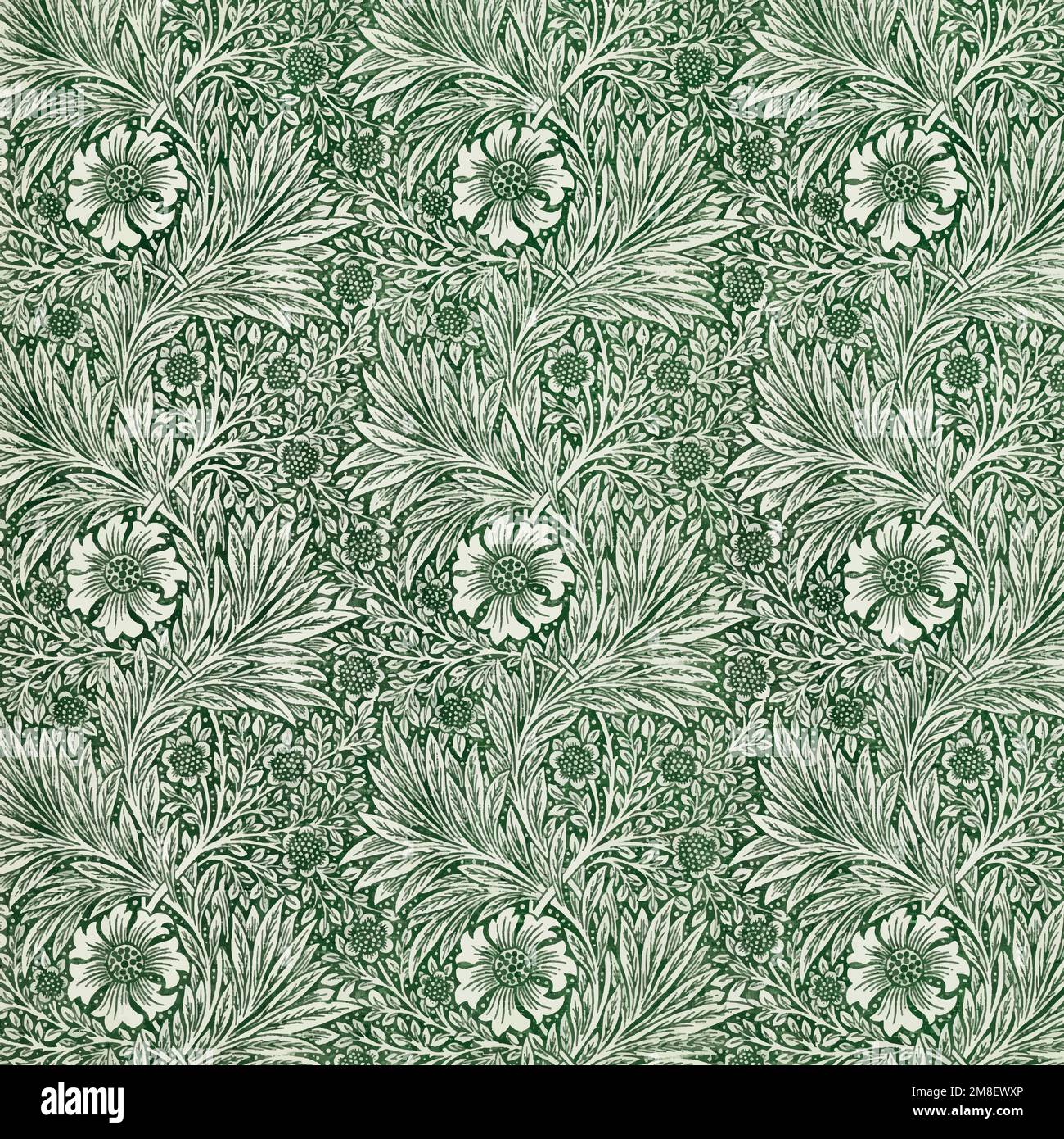 Vintage white flower pattern vector Stock Vector Image & Art - Alamy