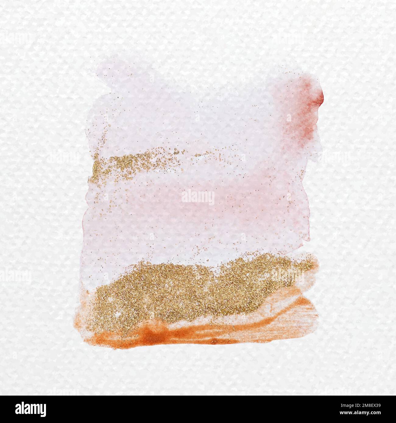 Colorful shimmering watercolor brush strokes vector Stock Vector Image ...